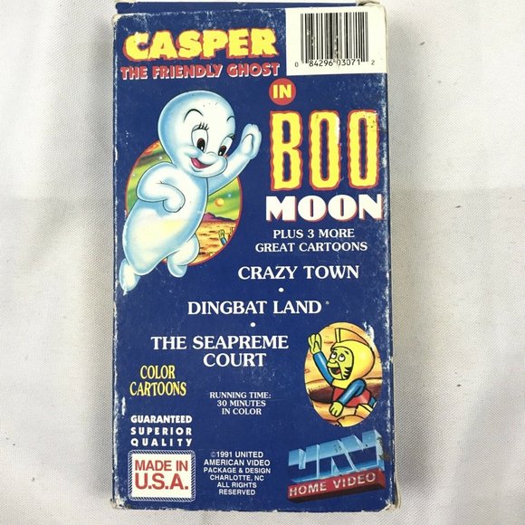 Media | Casper The Friendly Ghost In Boo Moon Vhs Animation 4 Cartoons ...